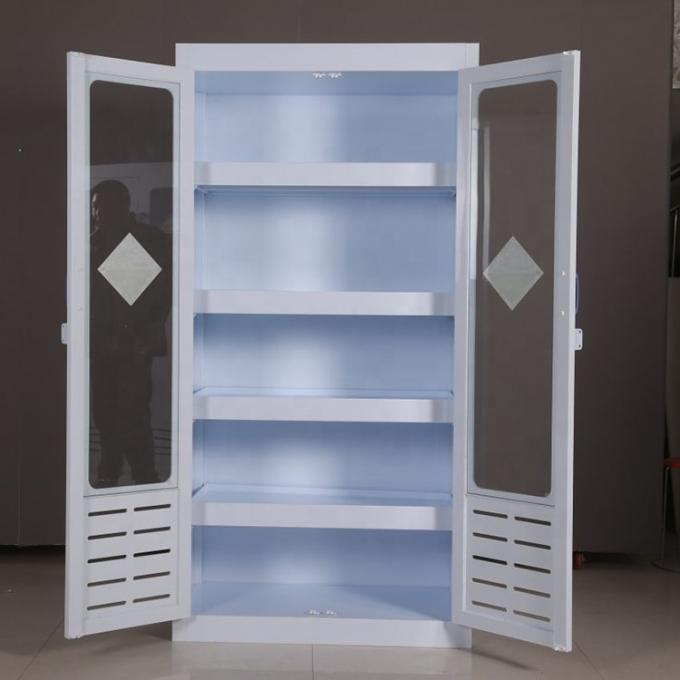 Polyacrylic Acid Alkali Laboratory Chemical Storage Cabinets Locked